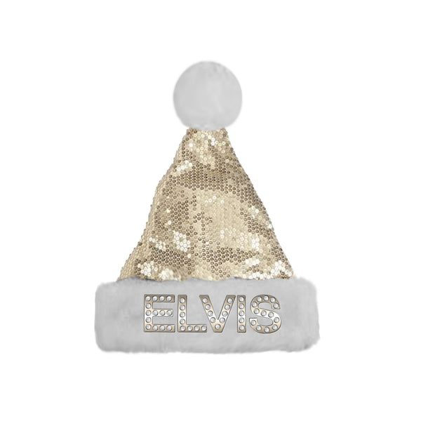 ELVIS Gold Sequin Santa Hat Graceland Official Store