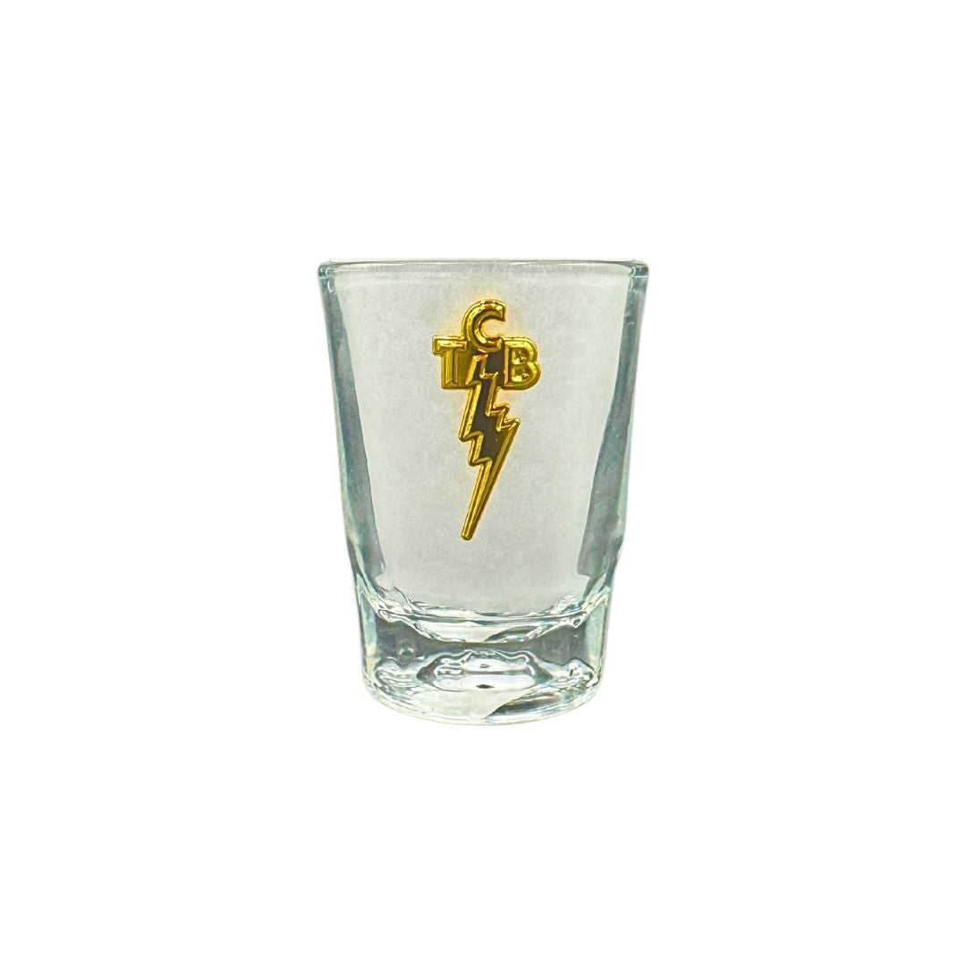 TCB Gold Emblem Shot Glass - Graceland Official Store