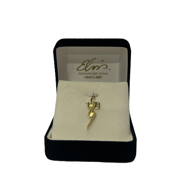Elvis Signature Style: 14K Gold Medium TCB Charm - Graceland Official Store