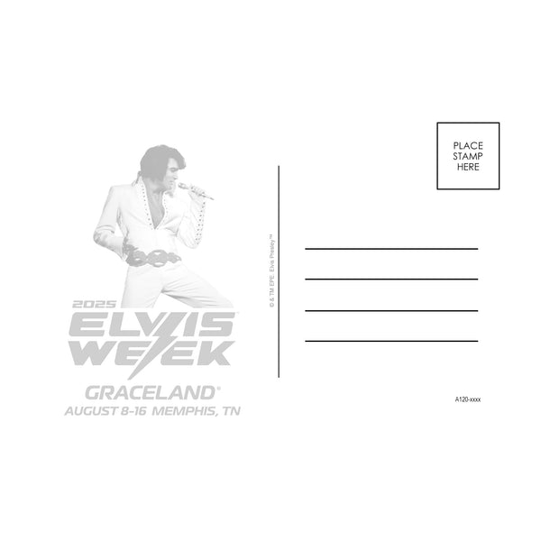 2025 Elvis Week Postcard - Graceland Official Store