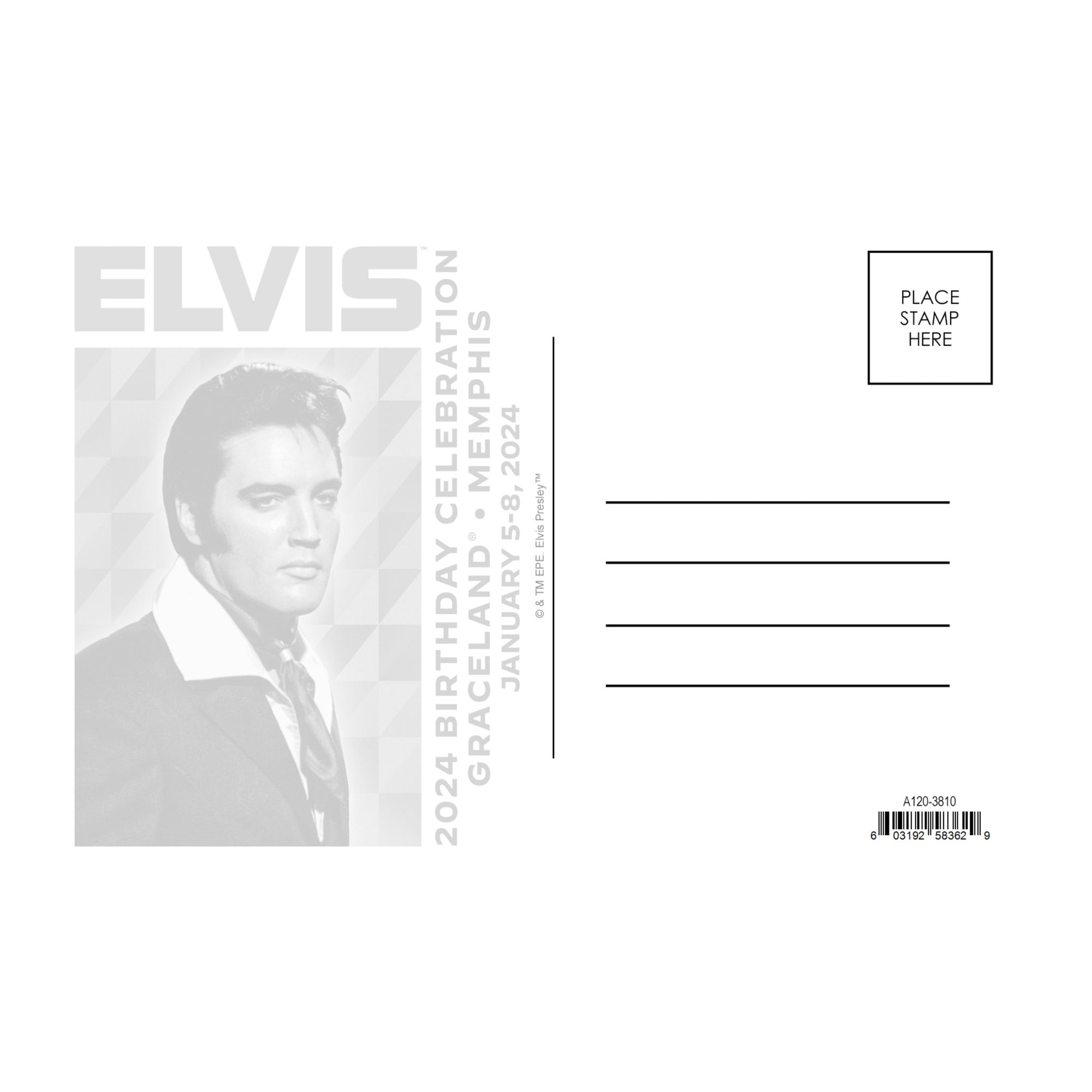 2024 Elvis Birthday Postcard - Graceland Official Store