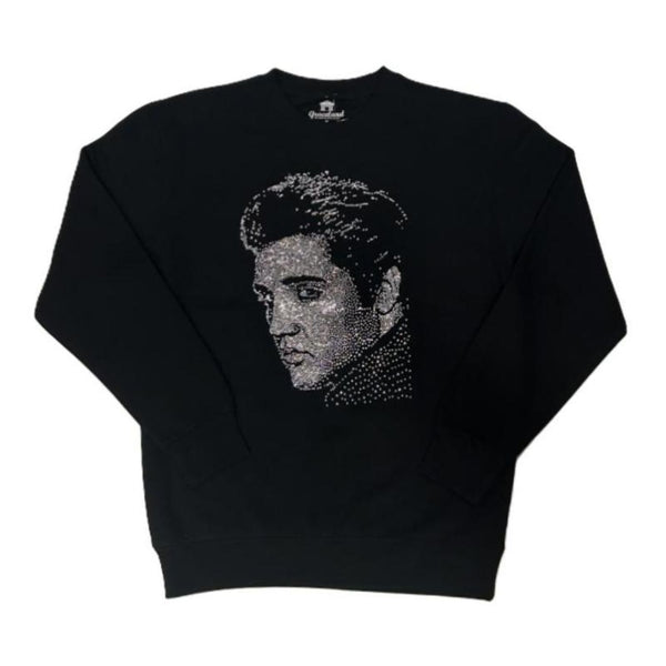 Elvis Rhinestone Portrait Sweatshirt - Graceland Official Store