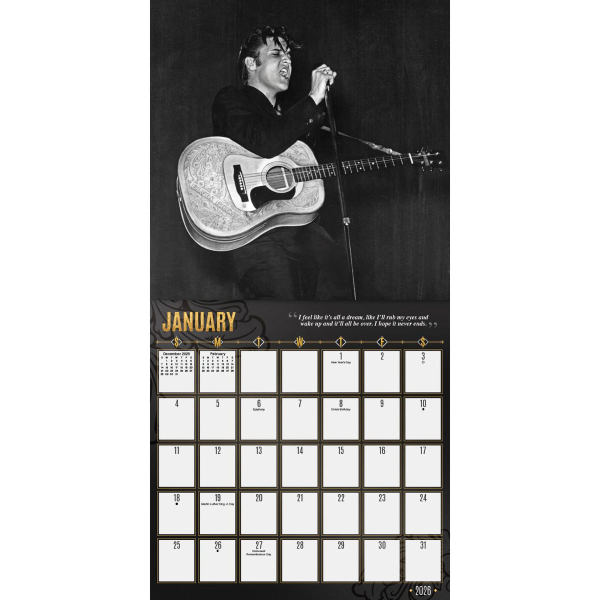 2026 Elvis Collector's Calendar - Graceland Official Store