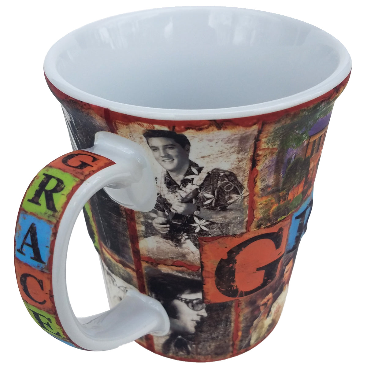 Graceland Elvis Rustic Embossed Coffee Mug - Graceland Official Store