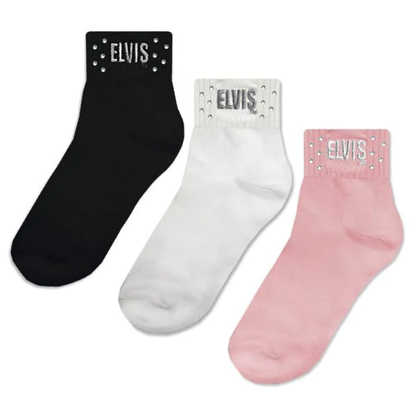 Elvis Rhinestone Embellished Socks - Graceland Official Store