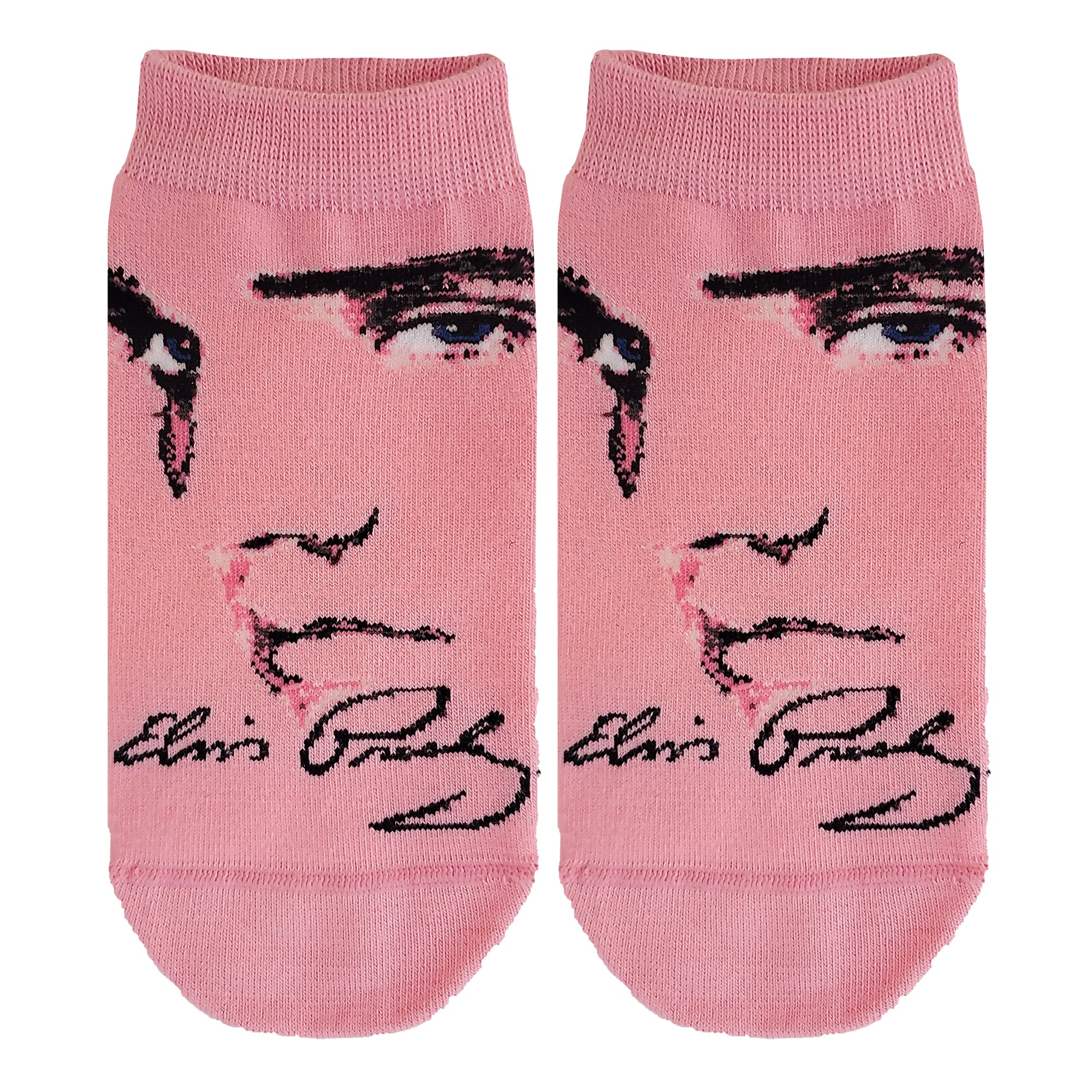 Elvis Presley Pink Profile Signature Sock - Graceland Official Store