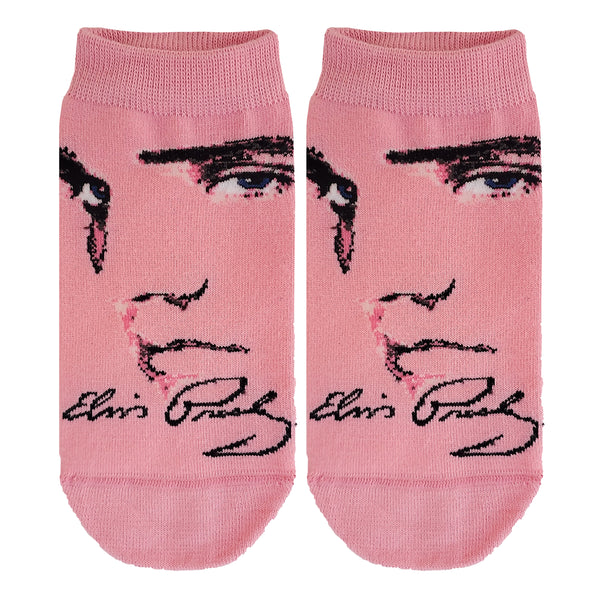 Elvis Presley Pink Profile Signature Sock - Graceland Official Store
