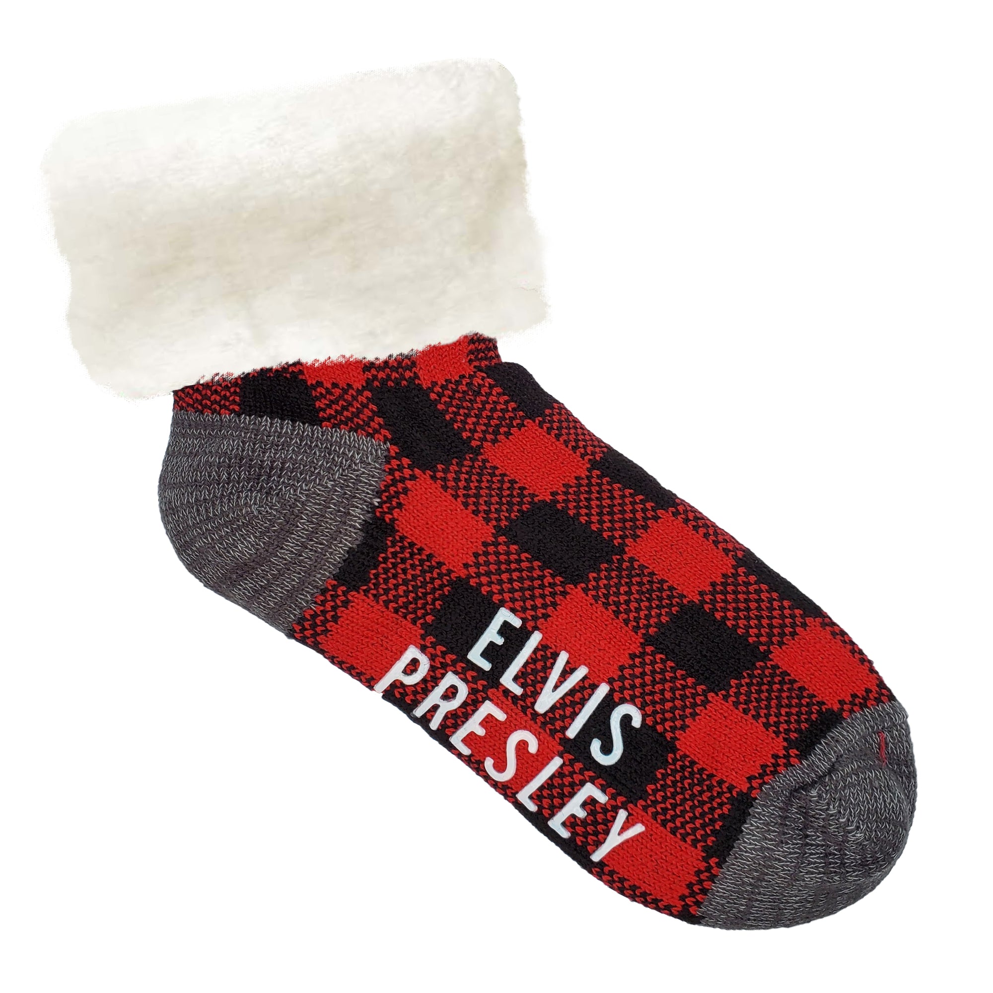 Elvis Graceland Fluffy Plaid Socks - Graceland Official Store