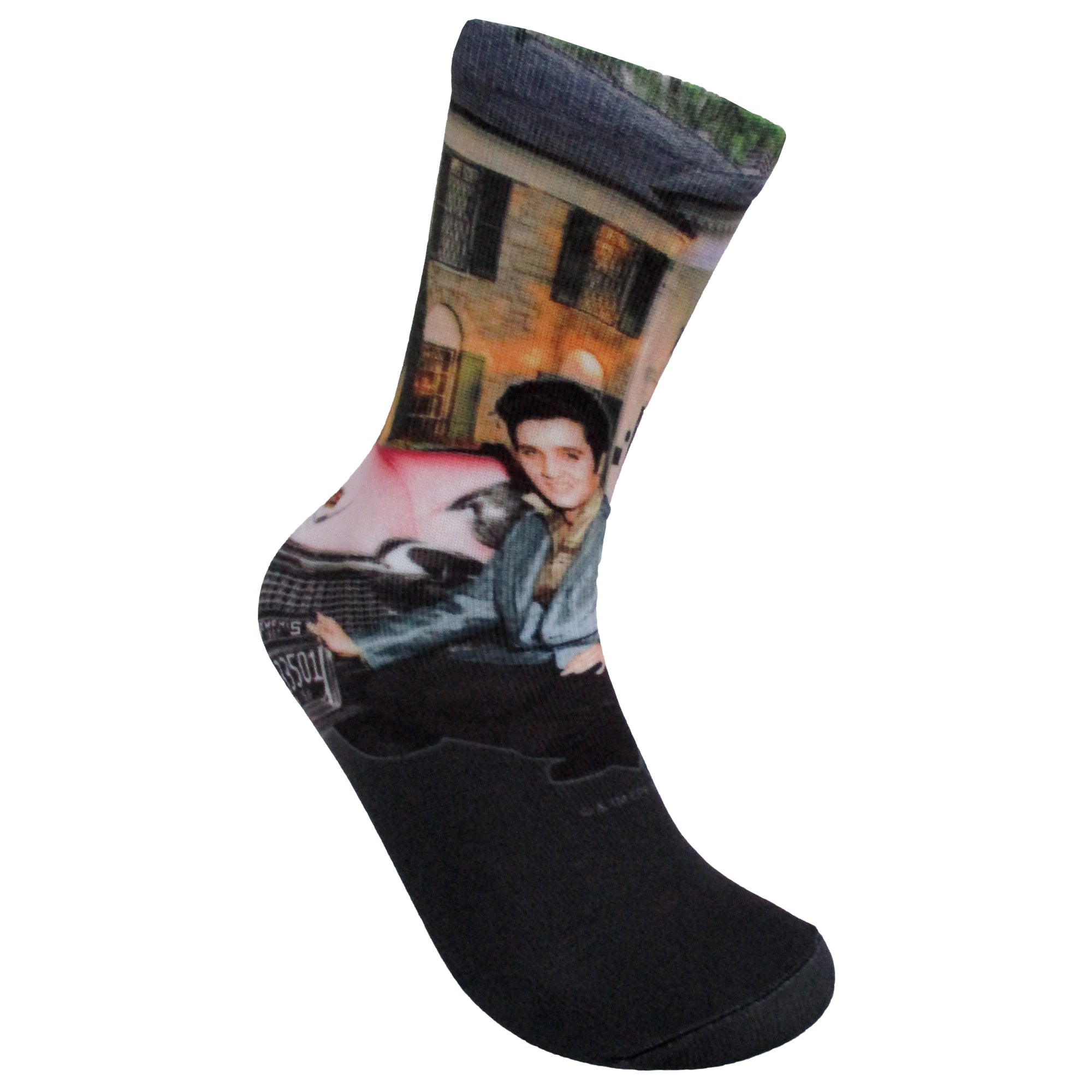 Elvis Pink Classic Car Graceland Sublimated Socks - Graceland Official ...