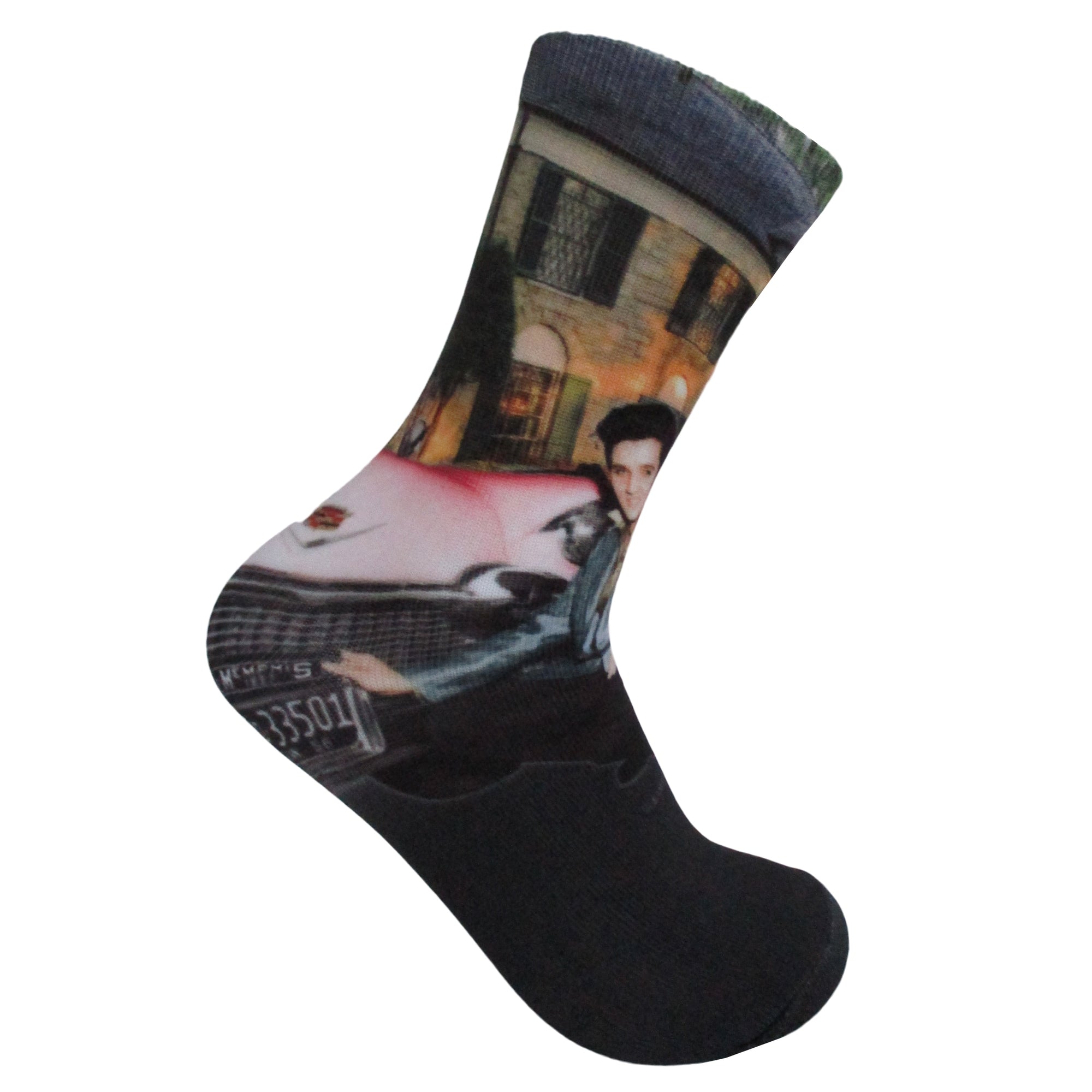 Elvis Pink Classic Car Graceland Sublimated Socks - Graceland Official ...
