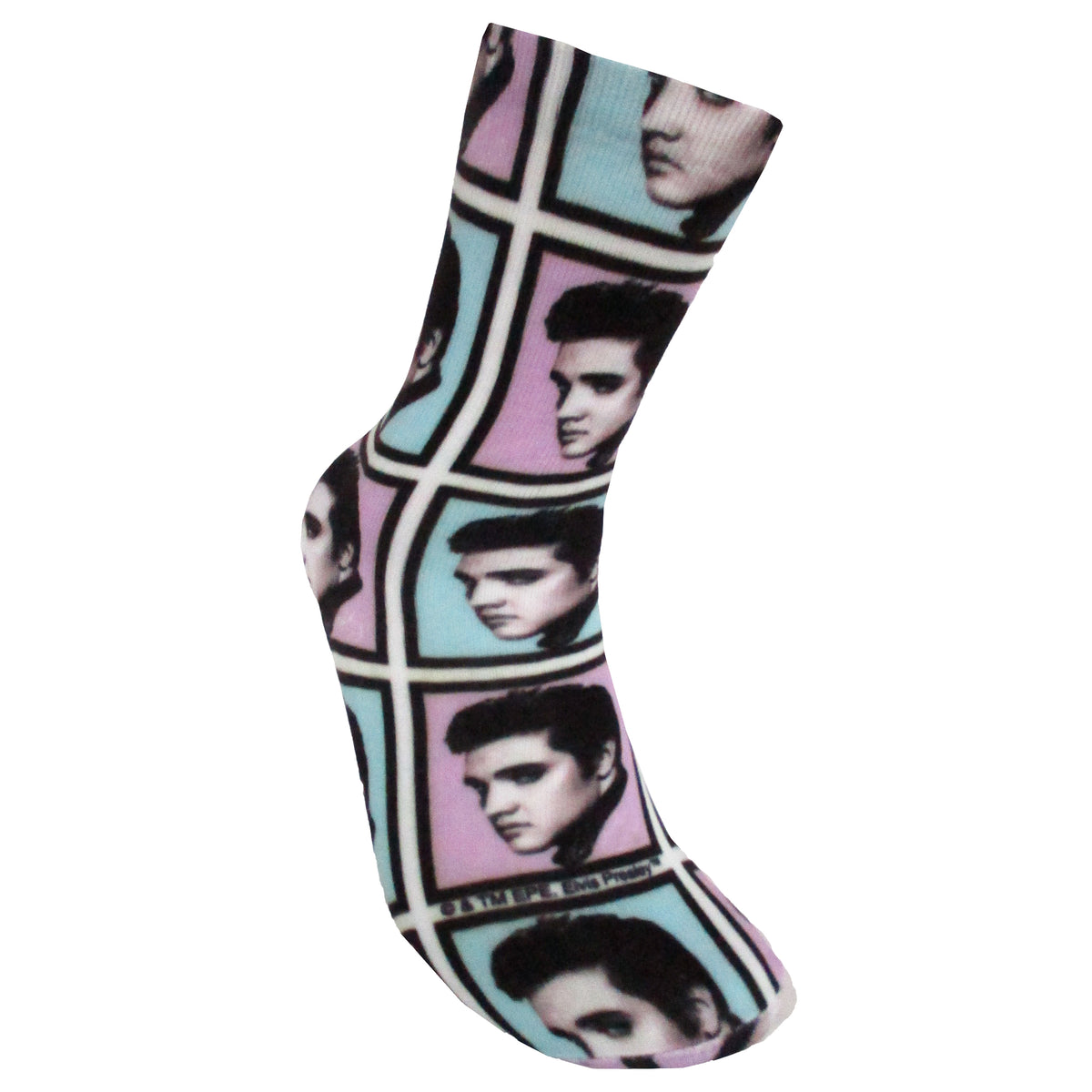Elvis 50's Portrait Repeat Sublimated Socks - Graceland Official Store