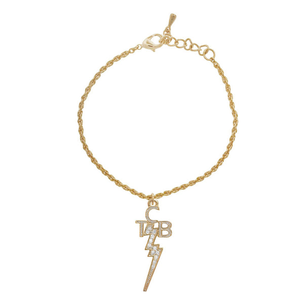 Lowell Hays Gold Plated Reduced Size Crystal TCB Bracelet - Graceland ...