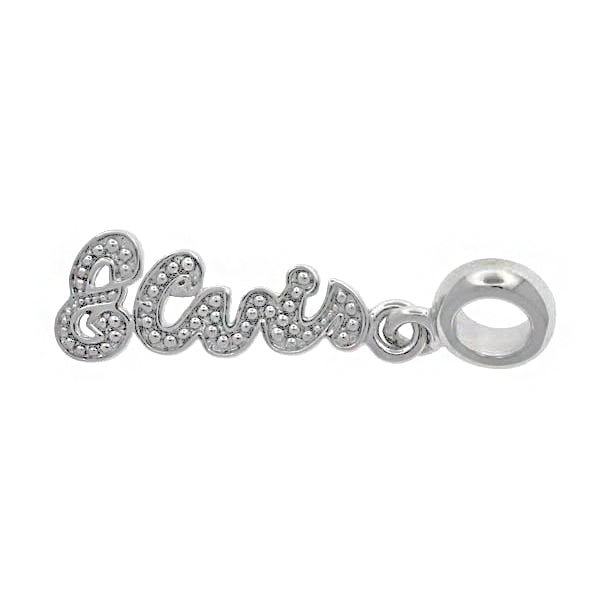 Lowell Hays Sterling Silver Elvis Signature Bead Charm - Graceland ...
