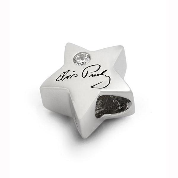 Sterling Silver Elvis Presley Signature Star Bead Charm - Graceland ...