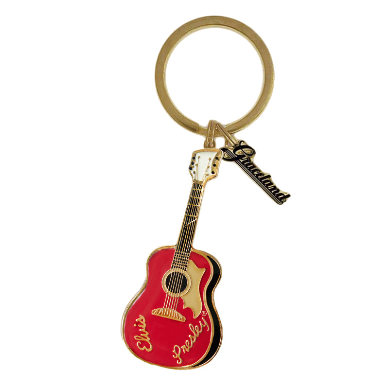 Elvis Presley Red Guitar Key Ring - Graceland Official Store