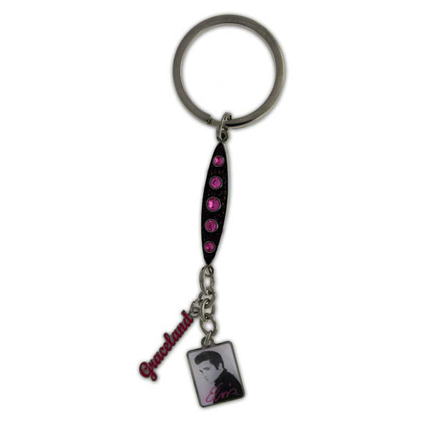 Elvis Portrait Gem Bar Key Ring - Graceland Official Store