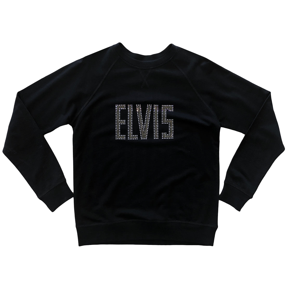 Elvis Signature Style: ELVIS Block Letters Women's Long Sleeve Raglan ...