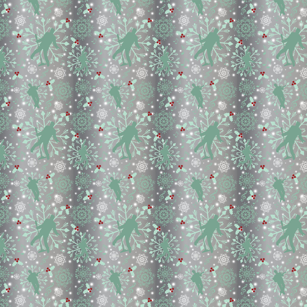 Elvis Presley Silhouette Snow Wrapping Paper - Graceland Official Store