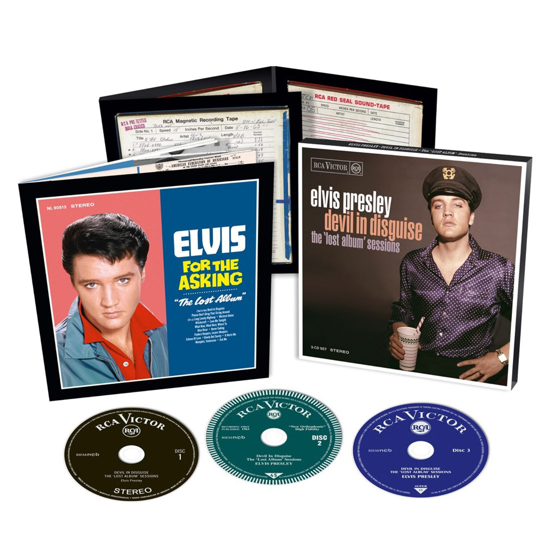 Elvis Presley: Devil In Disguise The Lost Album Sessions FTD 3 CD Set ...